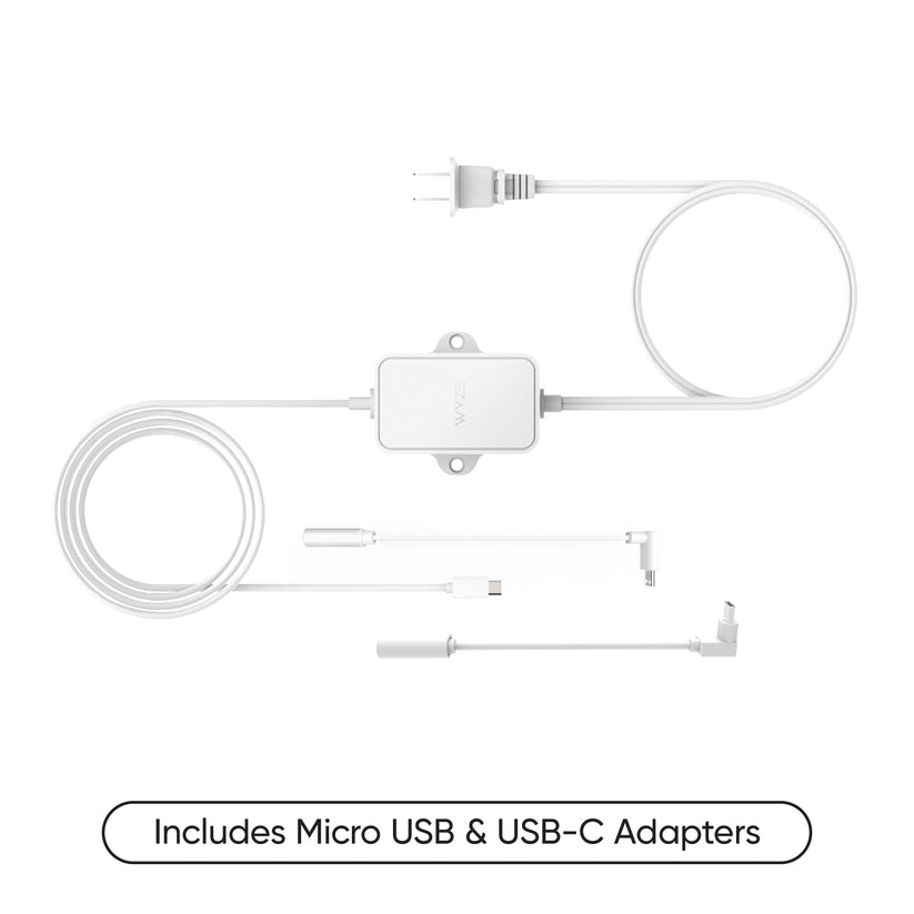 Wyze Outdoor Power Adapter | Power Unit, MicroUSB and USB-C adapter ...